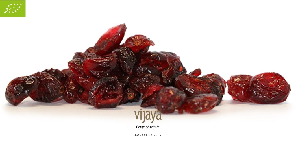 La Cranberry Séchée Bio - Fruits Secs Bio - Vijaya